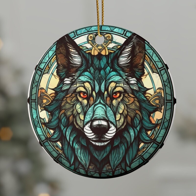 Wolf Stained Glass - Etsy