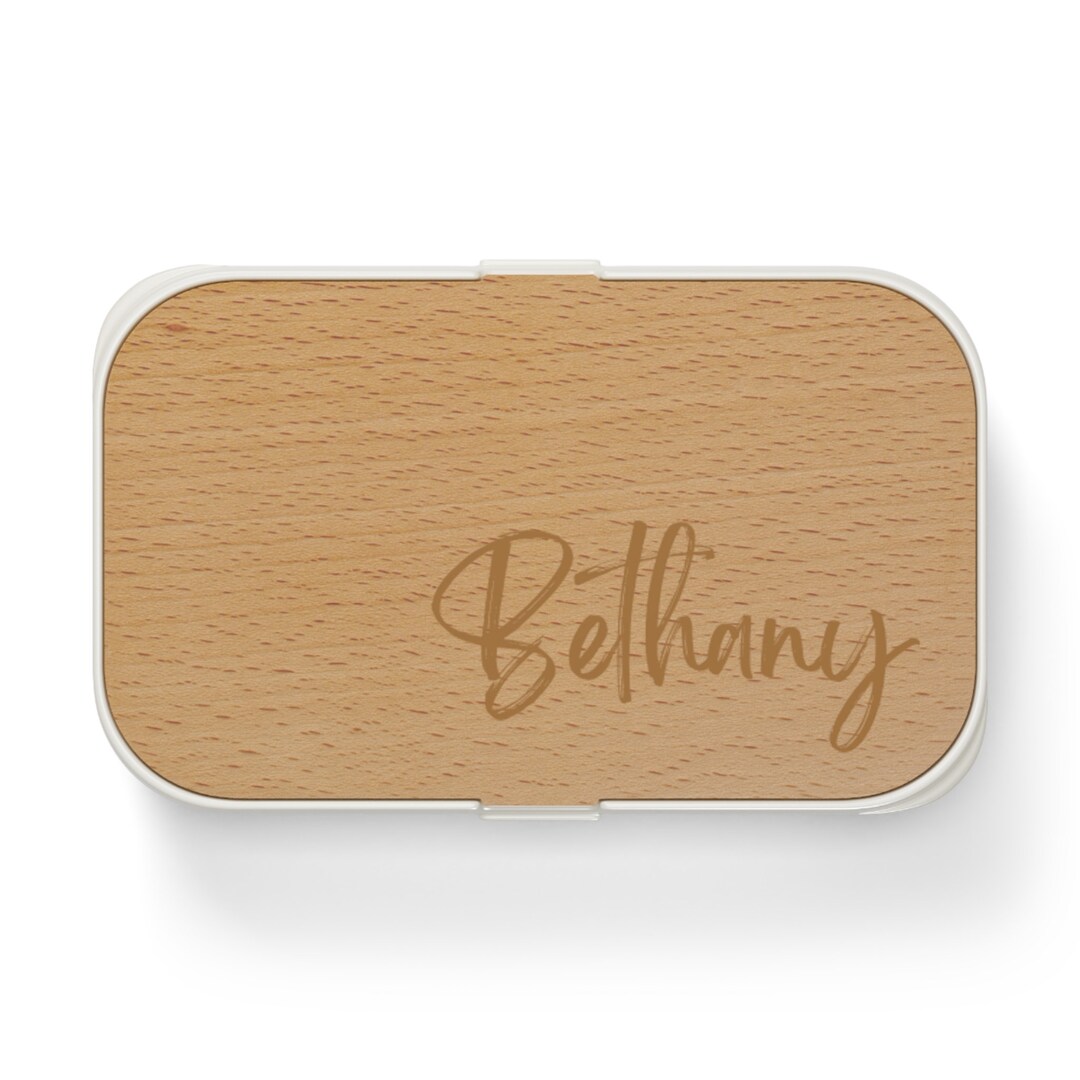 Personalized Bento Lunch Box, Customizable Lunch Box, 3 Compartment ...