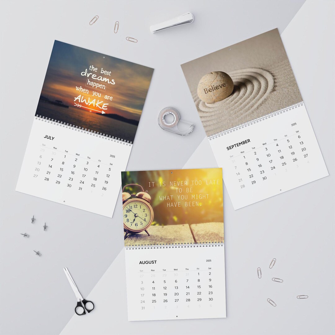 Inspirational Wall Calendar, Motivational Quotes , 2025 Calendar ...