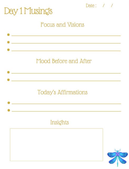 Meditation Journal Printable Guide for a 10 Day Meditation Challenge - Etsy