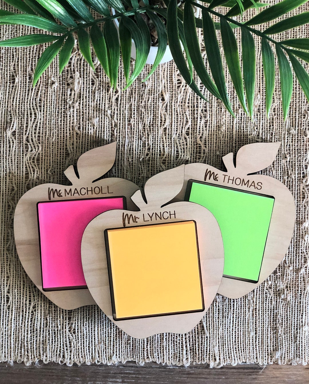 Apple Note Pad Holder for Teacher - Etsy