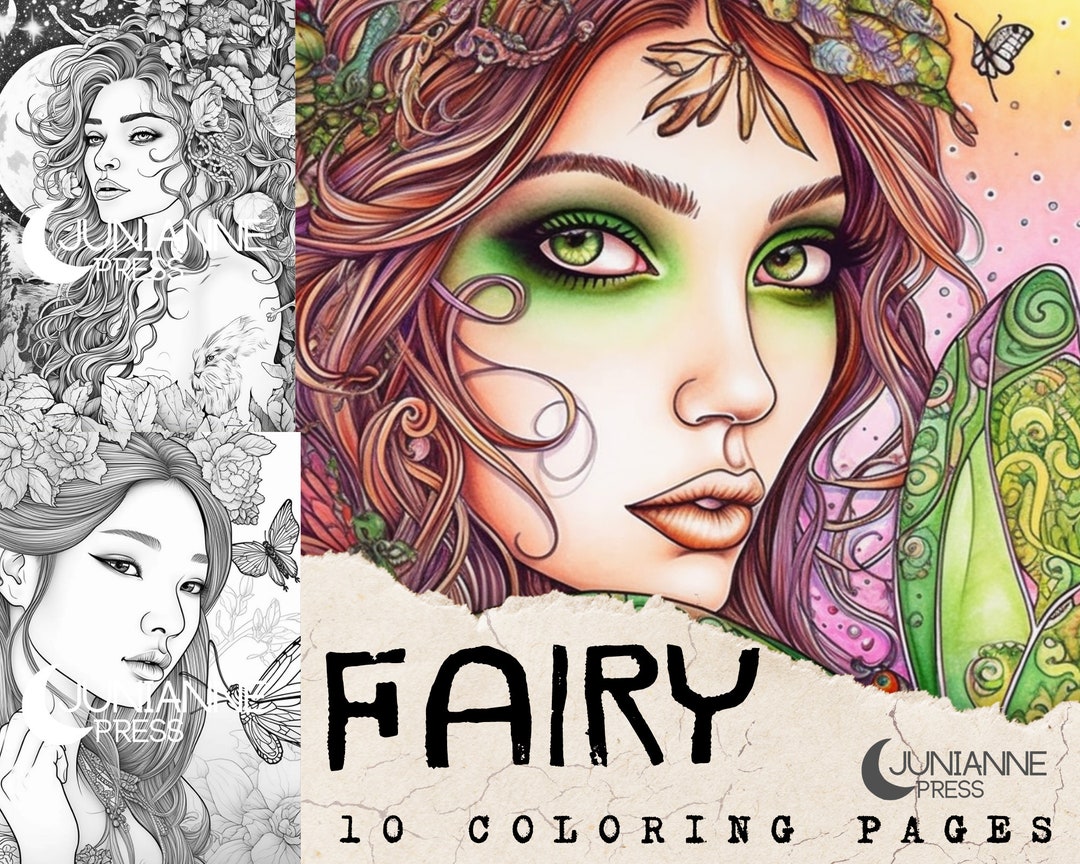 Fairy: Coloring Pages of Fairies With Attitude | 10 Images | Regular ...