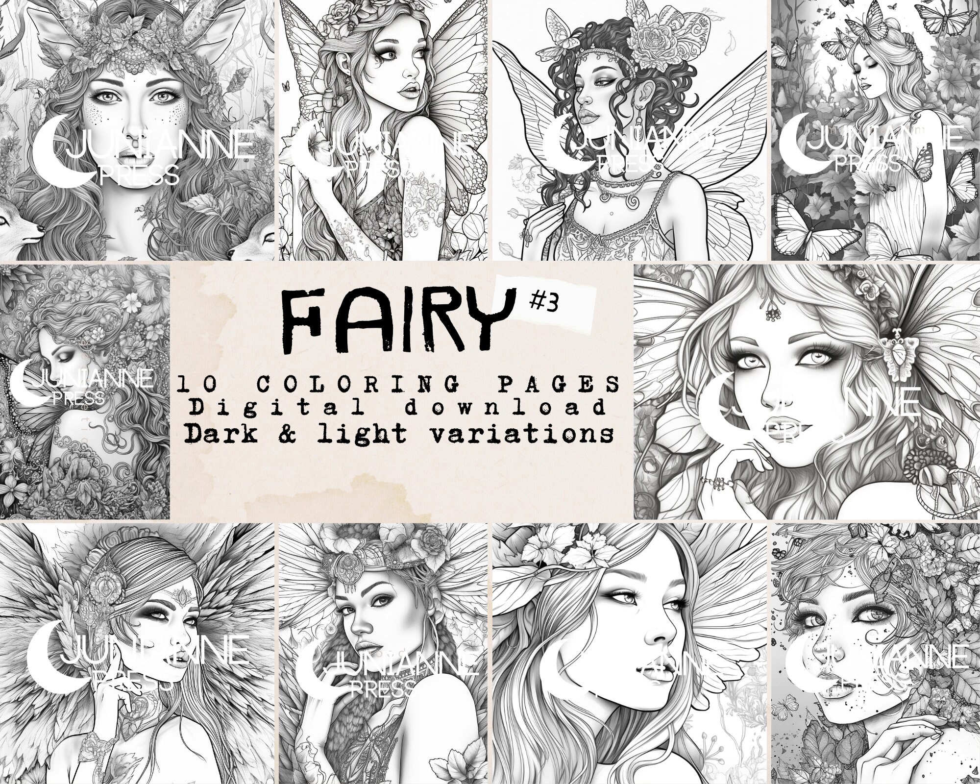 Fairy, Vol 3: Coloring Pages of Fairies With Attitude |10 Images ...