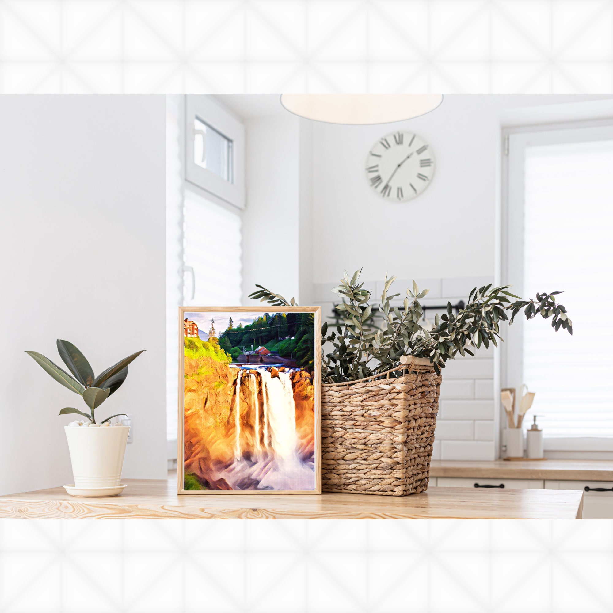 Snoqualmie Falls Full View Salish Lodge Snoqualmie WA Waterfall PNW ...