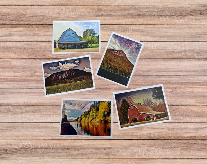 Snoqualmie Valley Folded Card| Snoqualmie River| Rattlesnake Lake ...