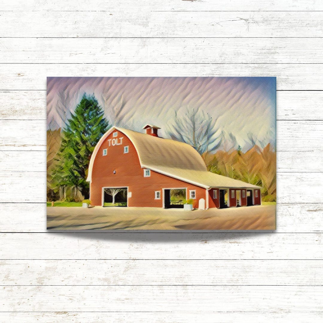 Tolt-macdonald Barn Print| Carnation| PNW Artwork| Washington Parks| WA ...