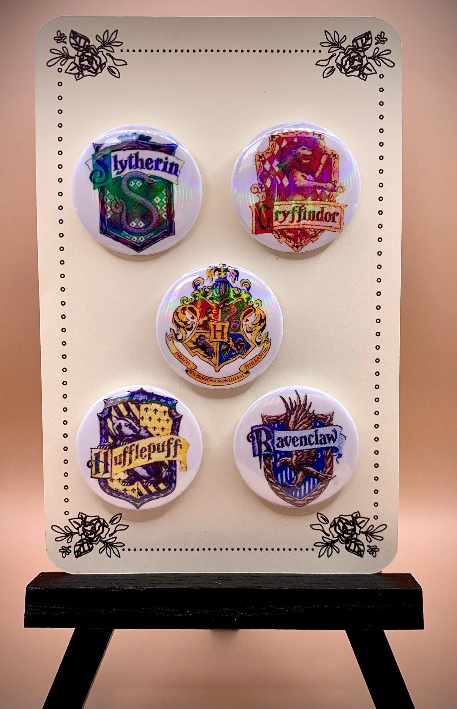 Holographic Harry Potter Buttons With Pinback 32mm 1.25 In, Pins, Gift ...
