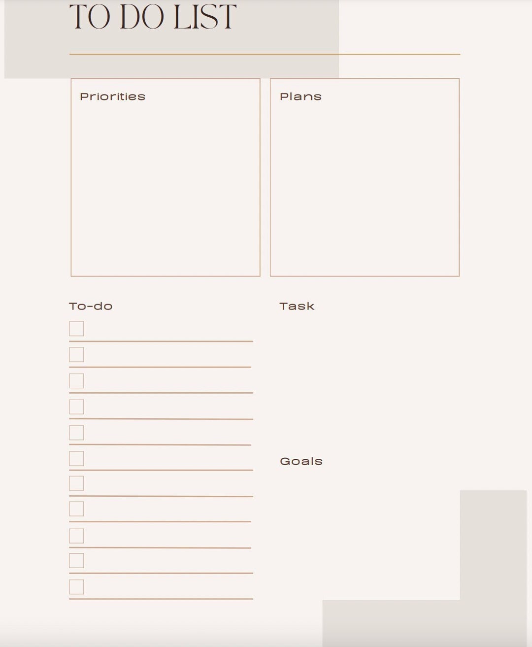 Daily Planner Printable, Daily to Do List, Instant Download, Daily ...