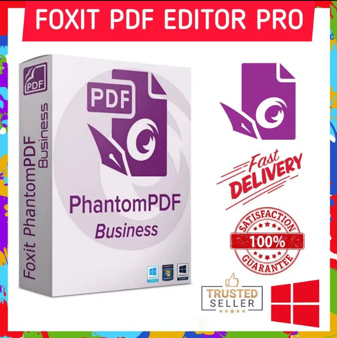 Download Foxit Phantom Pdf Editor Pro Foxit Phantompdf Etsy