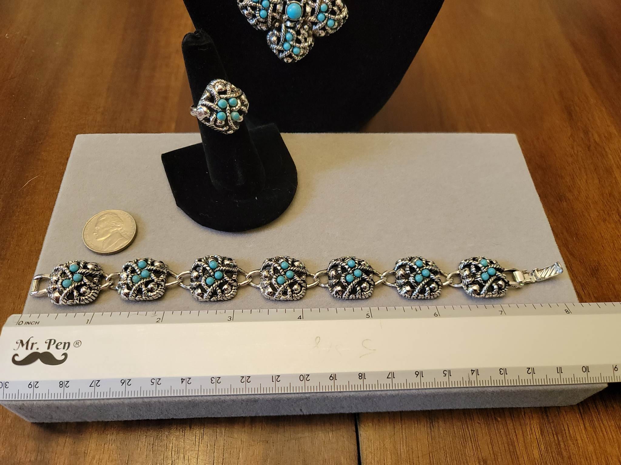 1970s Vintage Avon Maltese Cross Necklace Bracelet Ring Set Parure Faux ...