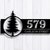 Cedar Tree Metal Sign, Six Trees Home Decor, Steel Metal Wall Art ...