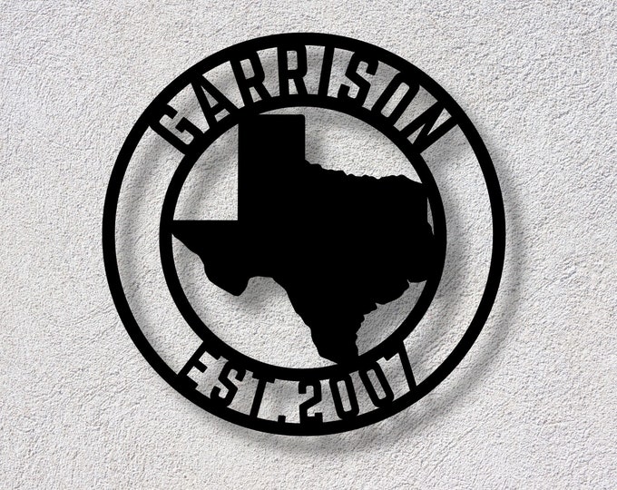 Personalized Burlap Look Nebraska Home With Family Name Metal Room Sign ...