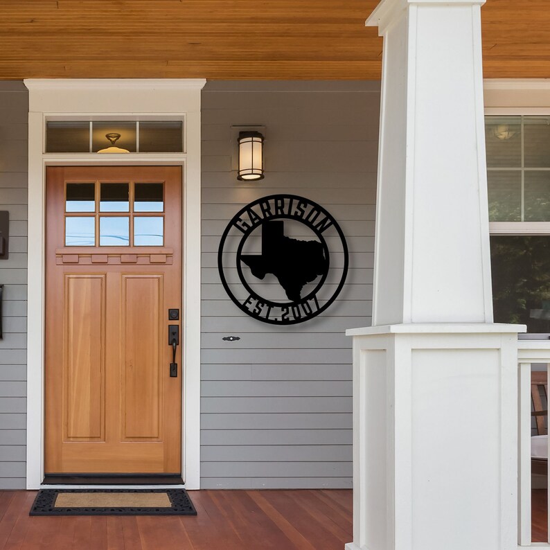 Personalized Texas State Sign, Custom State Metal Sign, Texas Name ...