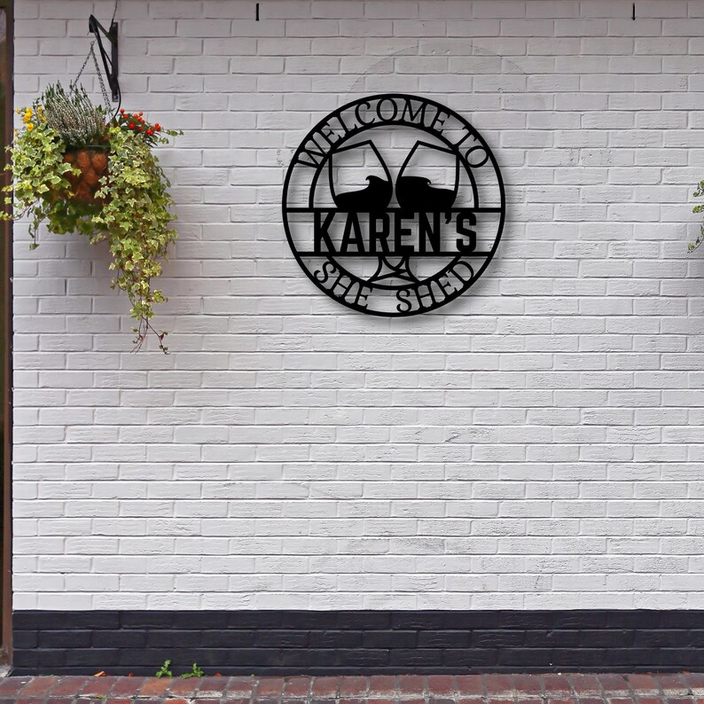 Personalized She Shed Sign, Garden Shed Sign, Metal She Shed Sign ...