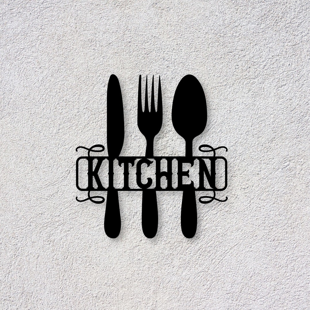 Metal Kitchen Sign, Metal Kitchen Wall Art, Metal Kitchen Decor ...