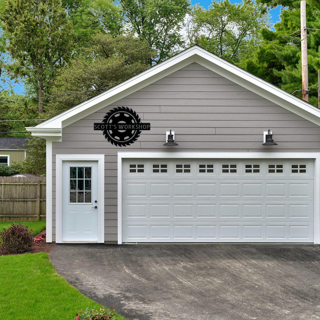 Personalized Metal Workshop Sign, Mechanic Shop Sign, Garage Decoration ...