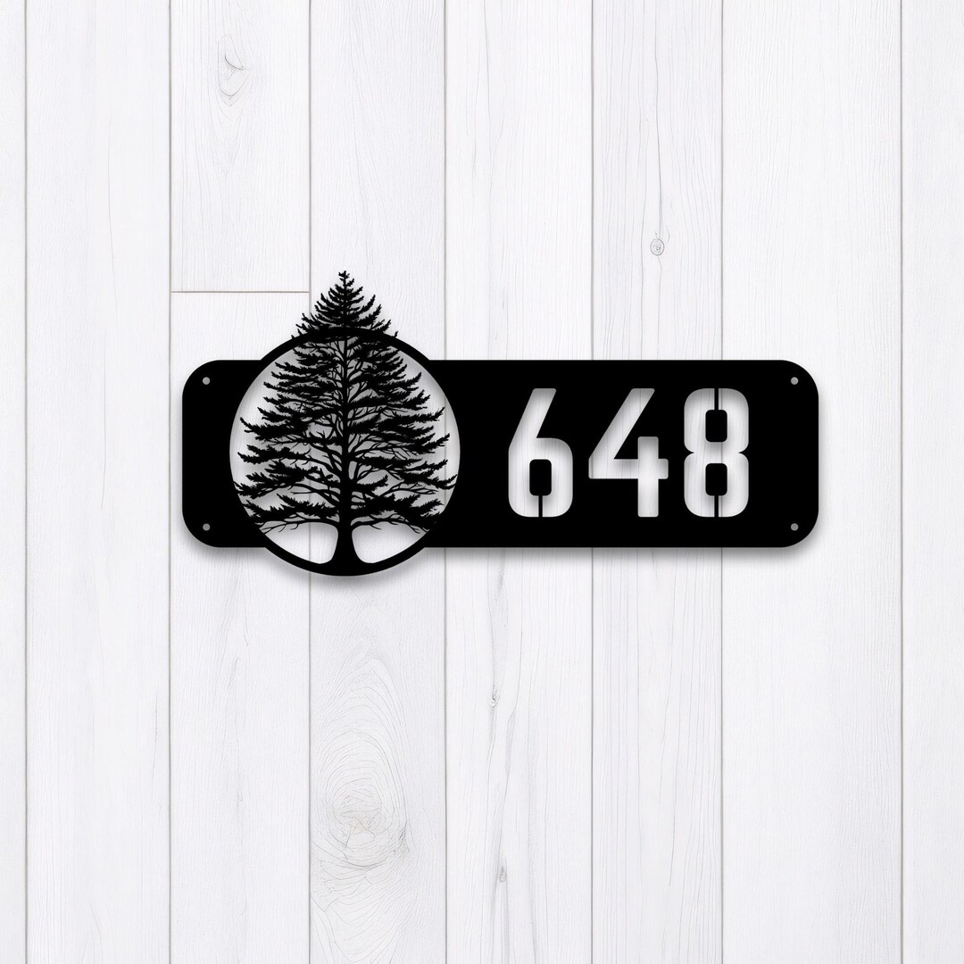 Personalized Metal House Address Sign, Metal Porch Decor, Front Door ...