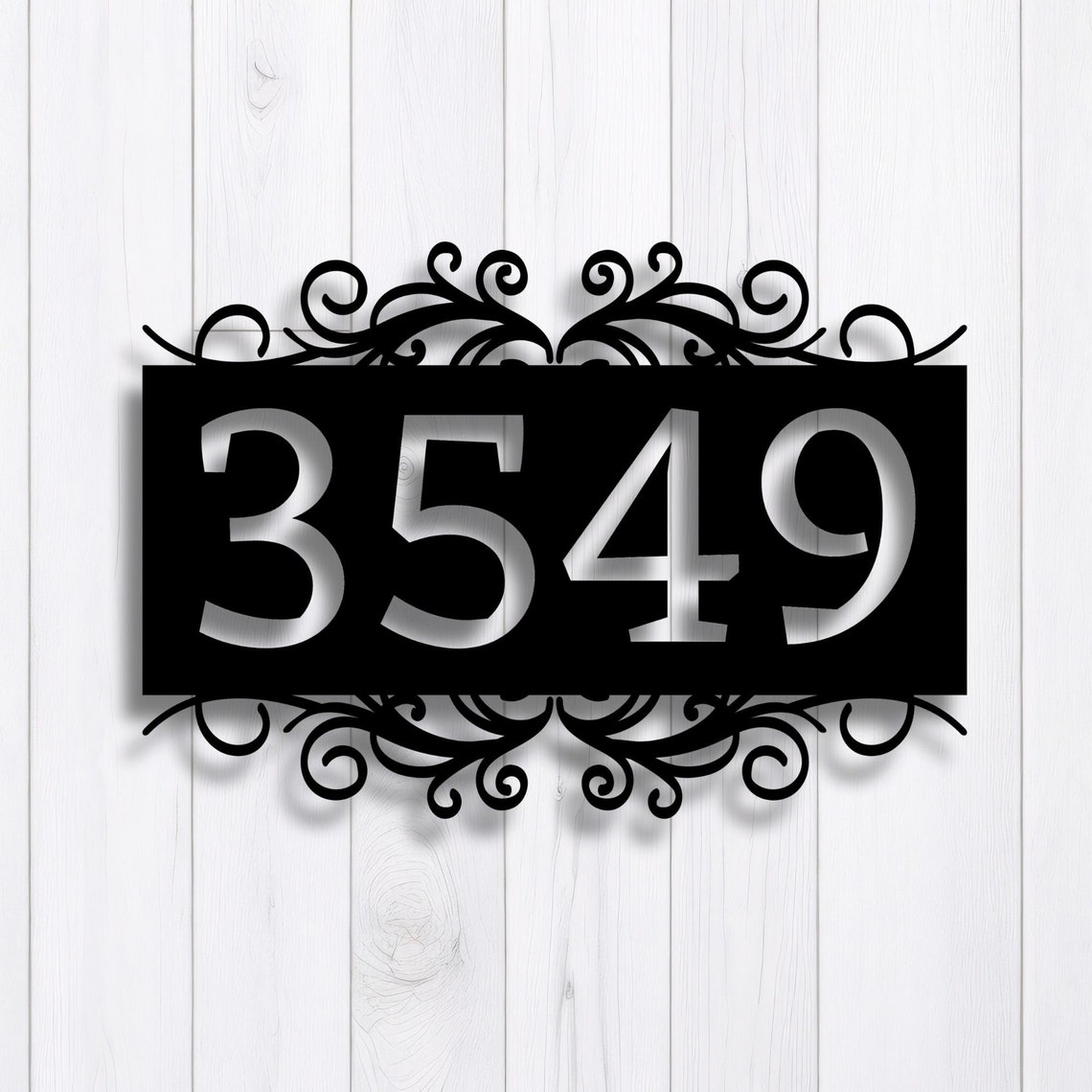 Personalized Metal House Address Sign, Metal Porch Decor, Front Door ...