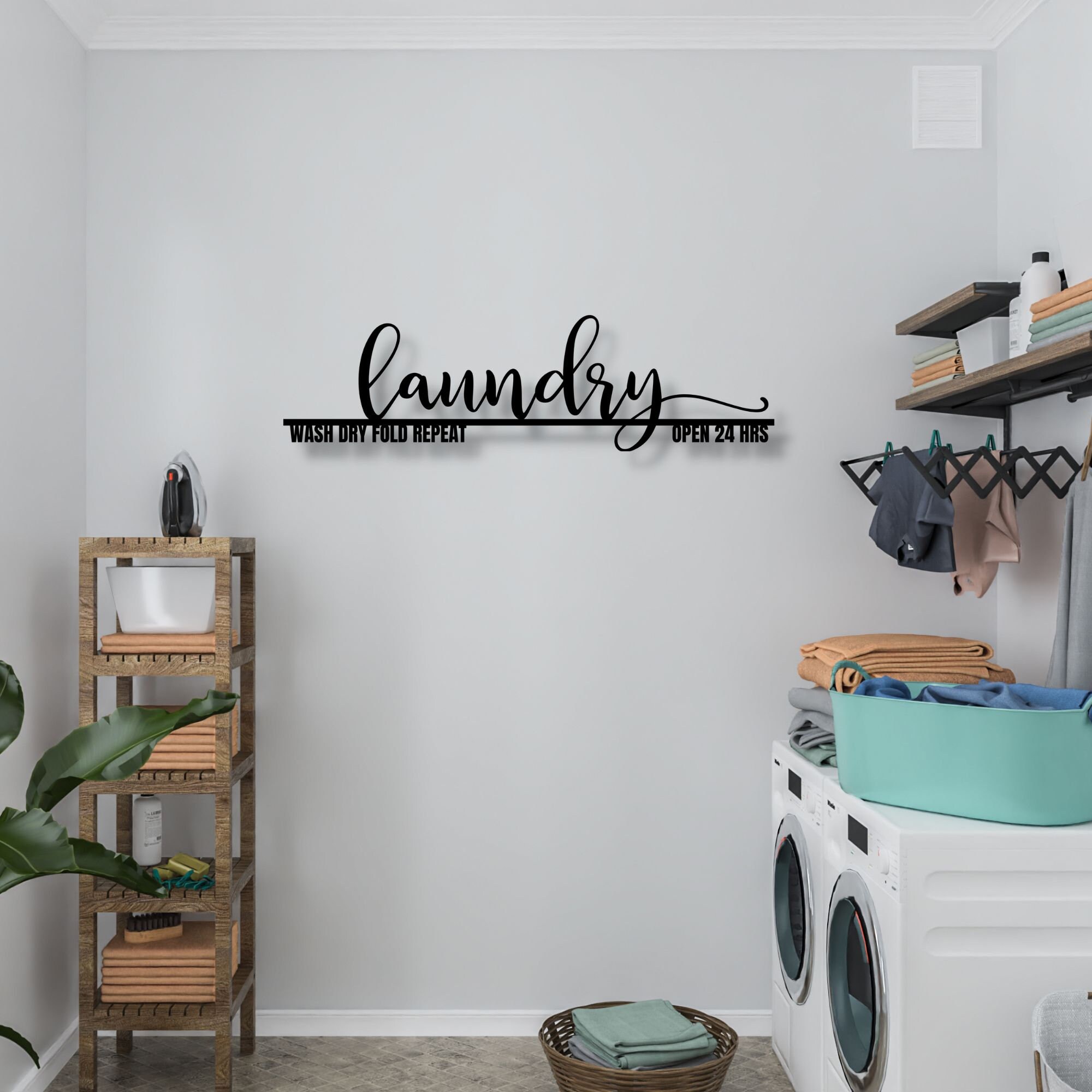 Laundry Metal Sign, Laundry Room Sign, Laundry Room Decor, Metal Art ...