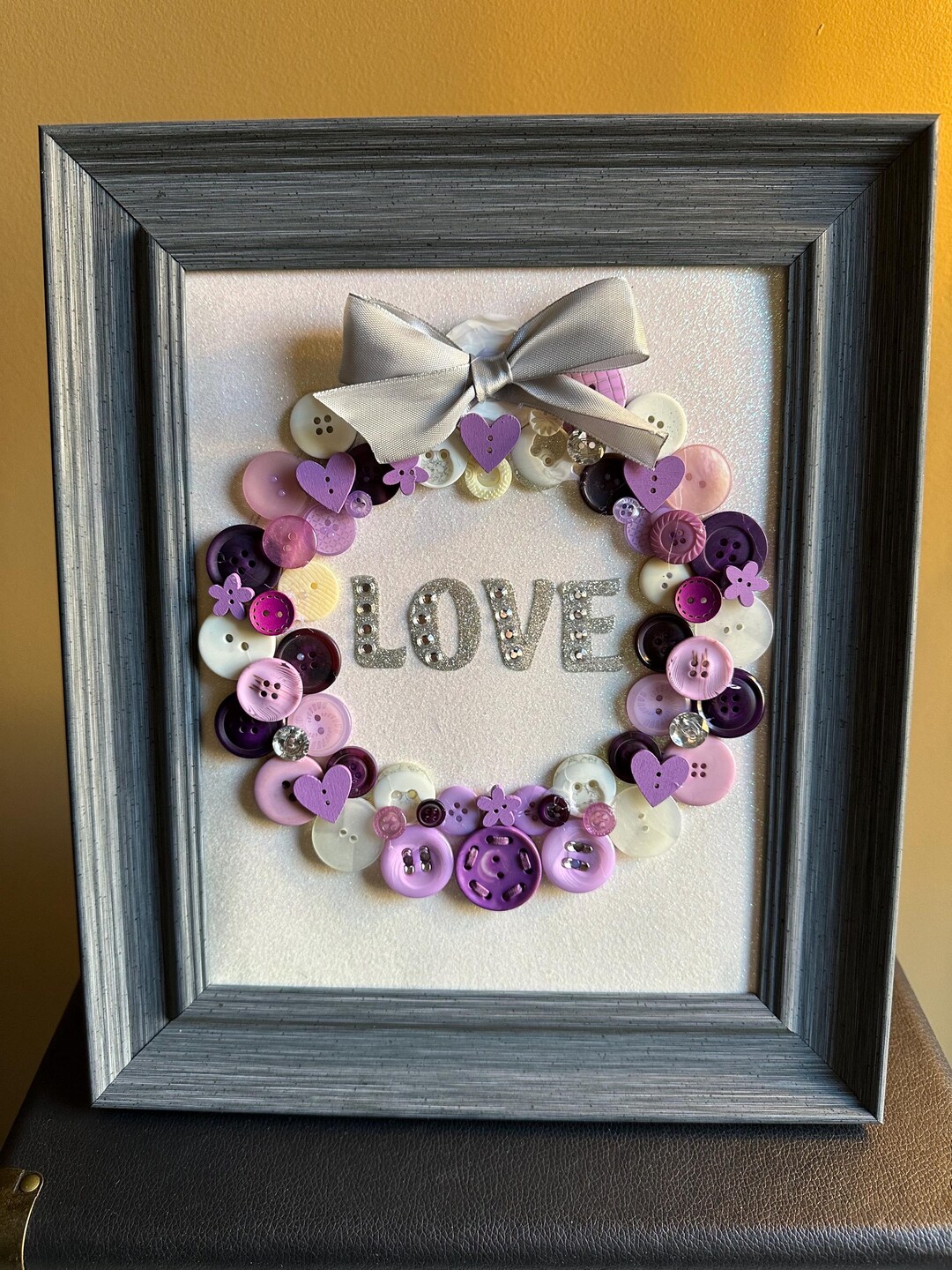 Spring Wreath Button Art - Etsy