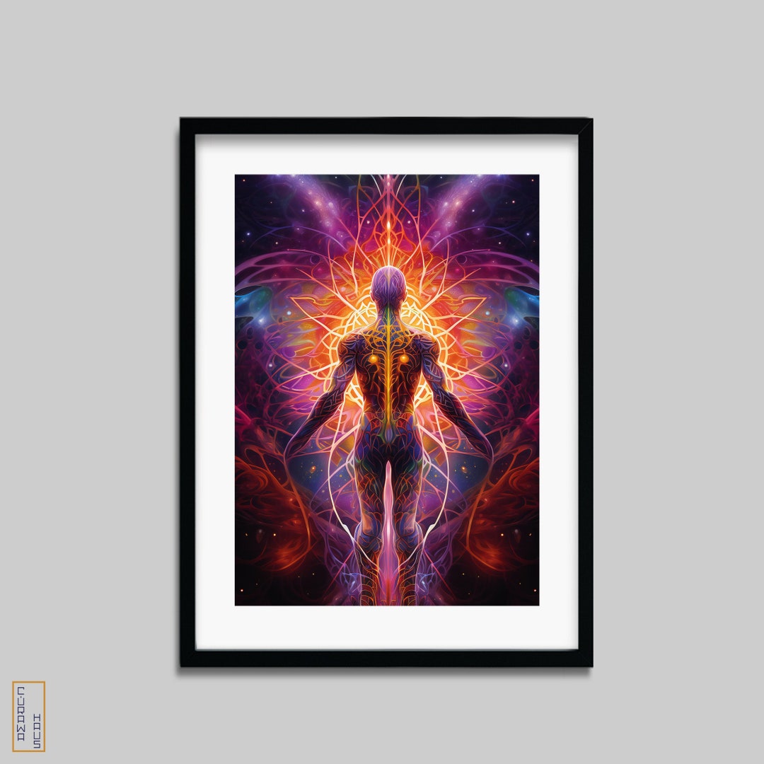 Dmt-inspired Abstract Painting: 'the Spirit Molecule' – A Cosmic ...