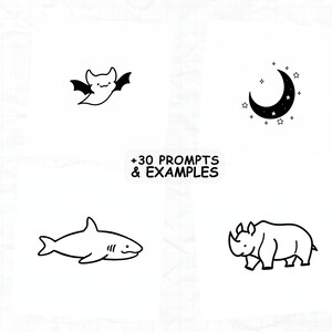 Midjourney Prompts for Cute Tiny Drawings - Etsy