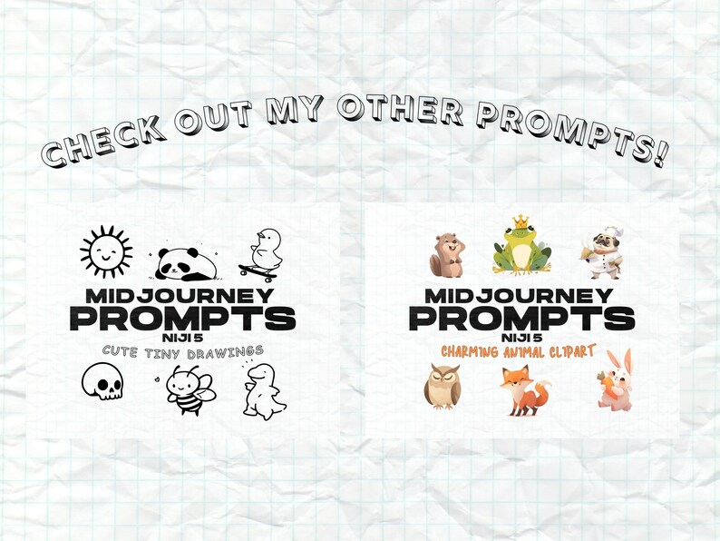 Midjourney Prompts for Cartoon 3D Character Clipart - Etsy