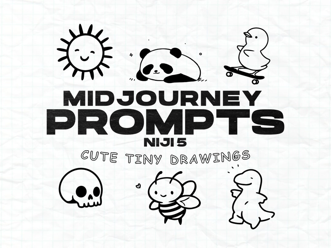 Midjourney Prompts for Cute Tiny Drawings - Etsy