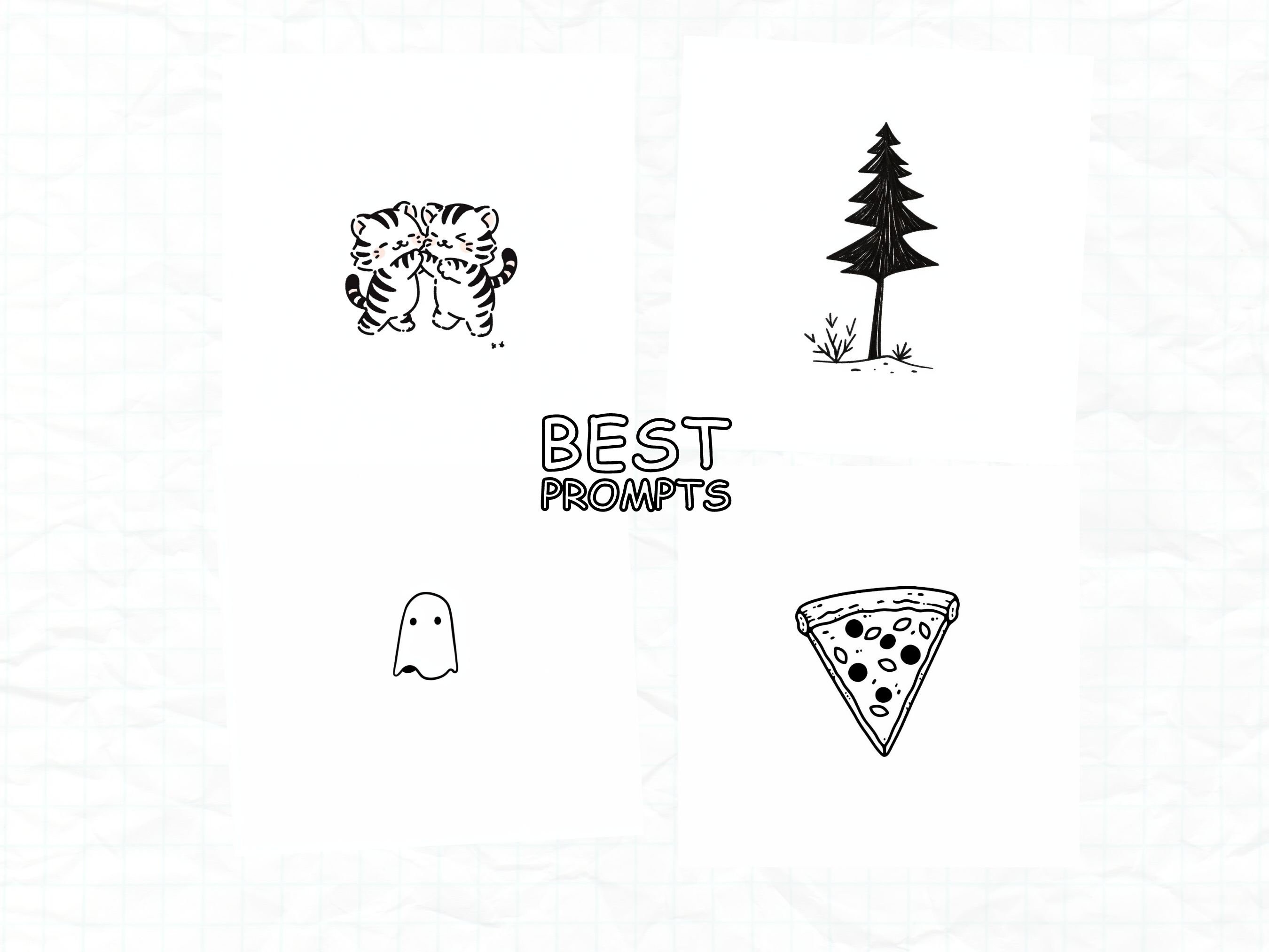 Midjourney Prompts for Cute Tiny Drawings - Etsy