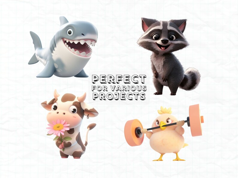 Midjourney Prompts for Cartoon 3D Character Clipart - Etsy