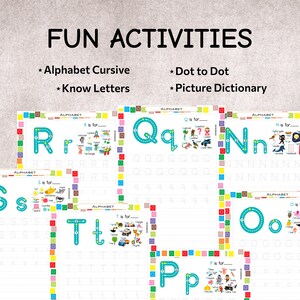 Ready to Print 100 Printable Preschool Curriculum Learning Alphabet ...