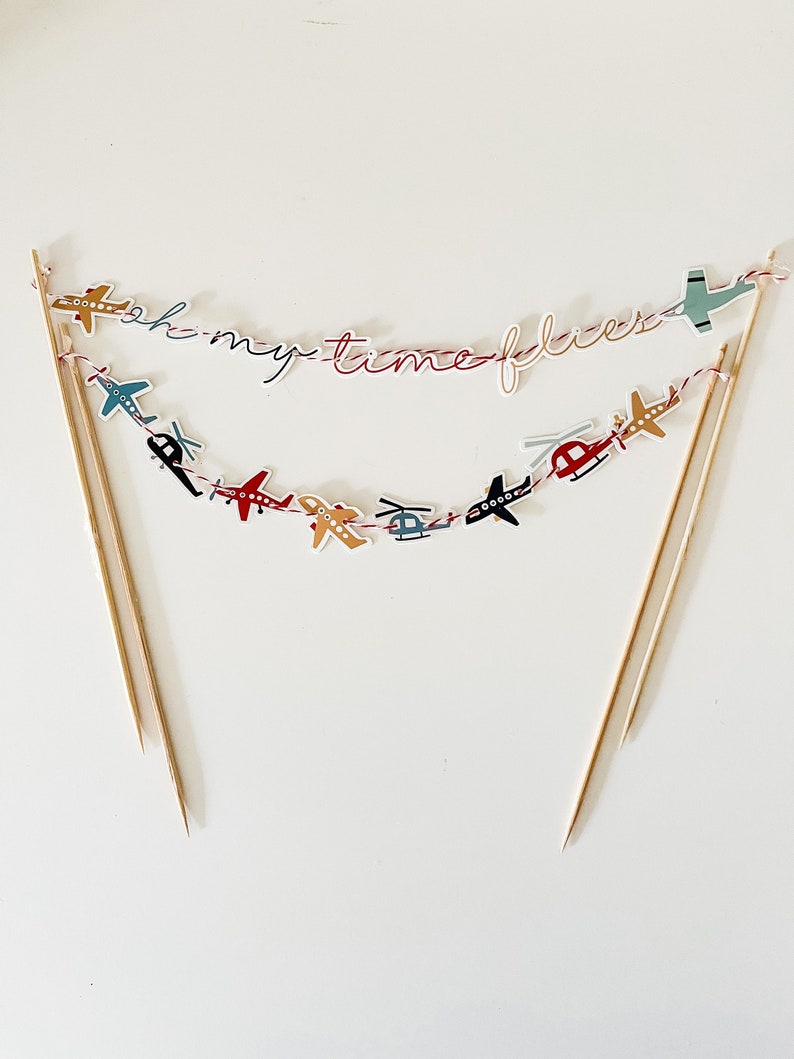 Airplane Cake Banner - Etsy