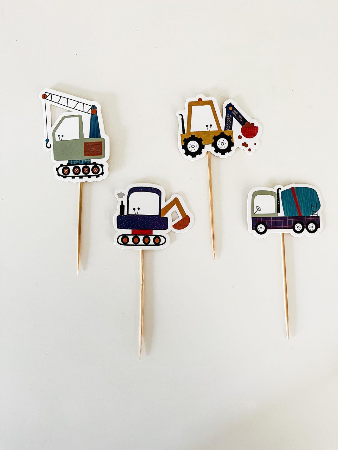 Builder Cupcake Toppers (8 per Set) - Etsy