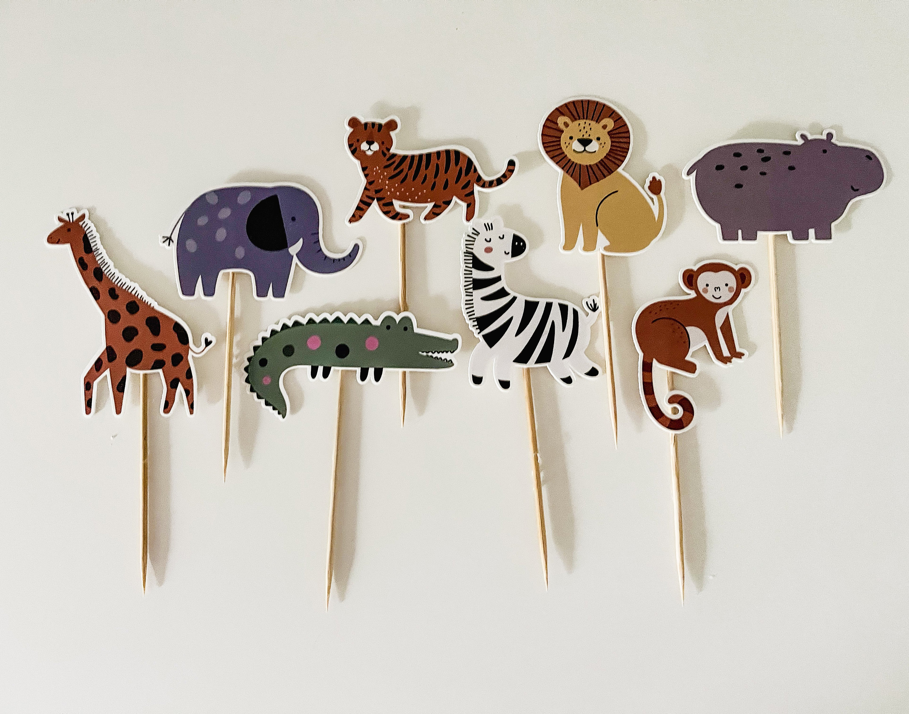 Safari Cupcake Toppers - Etsy