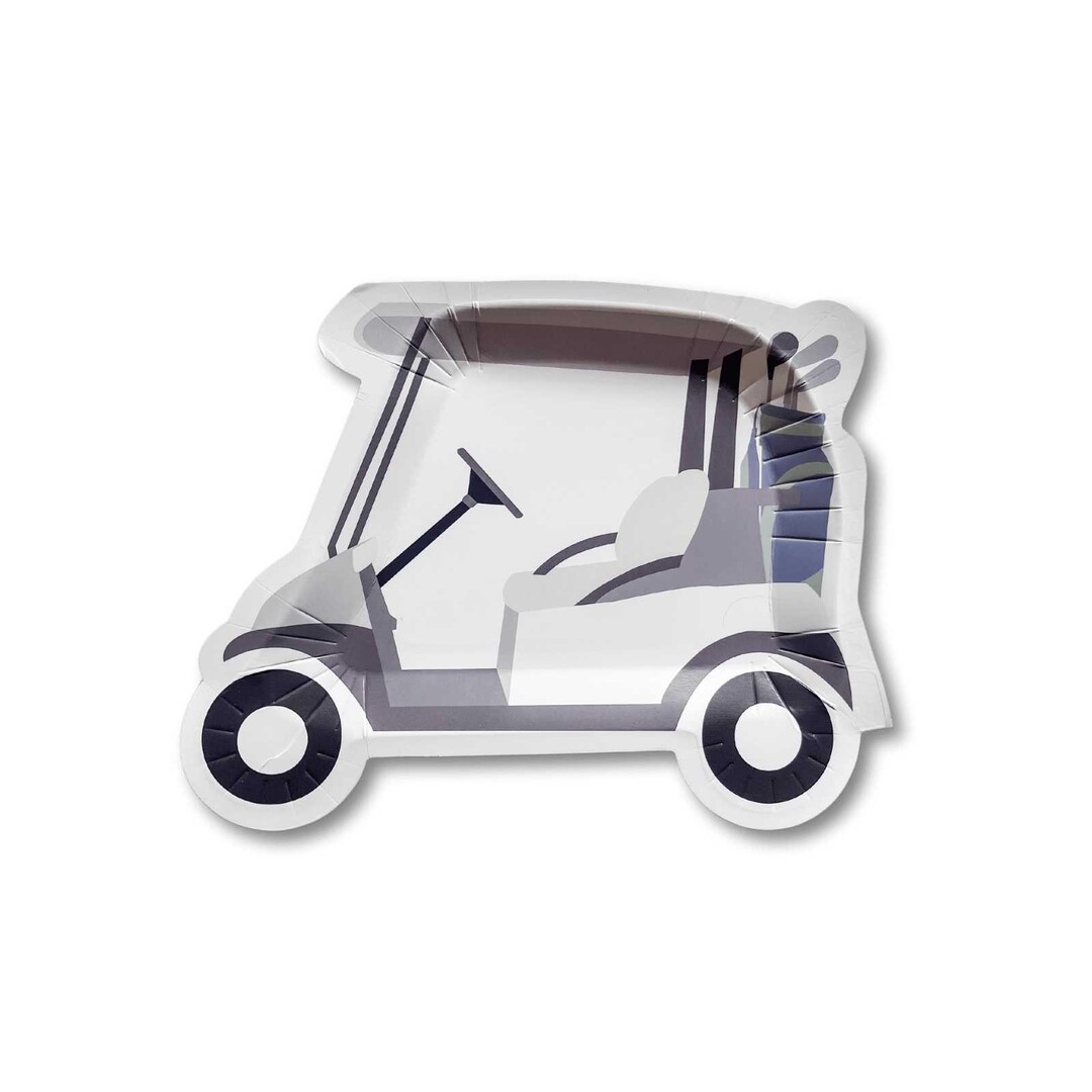 Golf Cart Paper Party Plates - Etsy