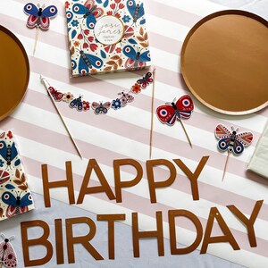Happy Birthday Banner Neutral - Etsy