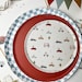 Checkered Blue Plate, XL (set of 8) - Etsy