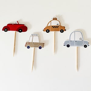 Car Cupcake Toppers - Etsy