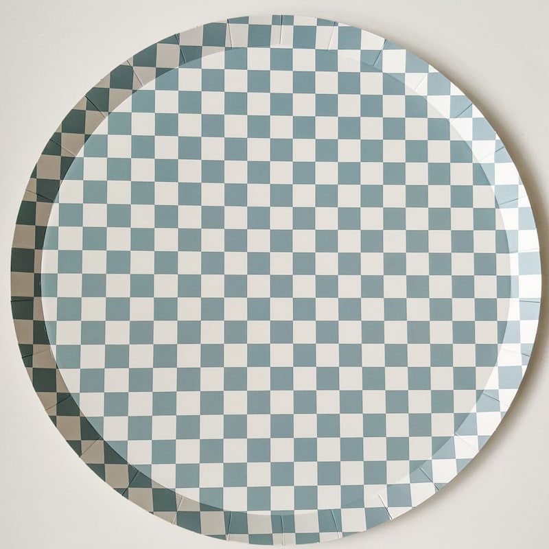 Paper Plates Checkered - Etsy