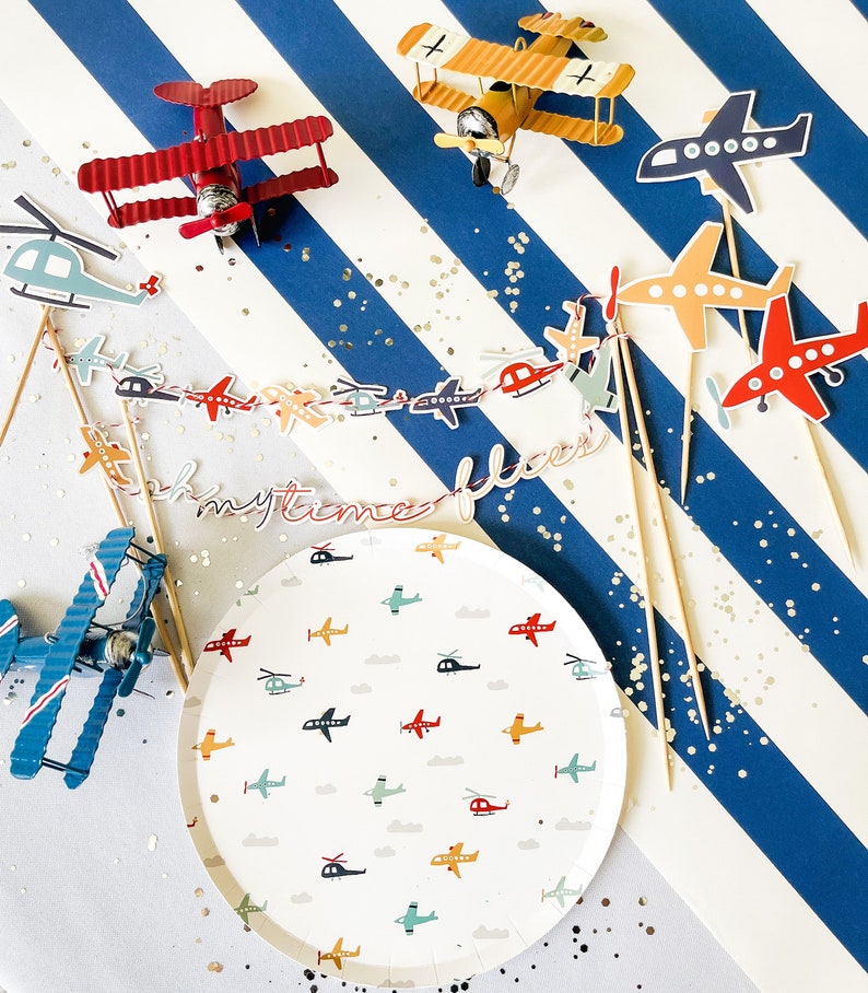 Airplane Cake Banner - Etsy