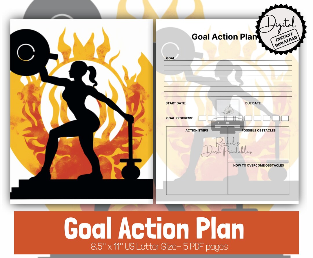 Fit Goals: Your Ultimate Action Plan Tracker for Fitness Goal, Goal ...
