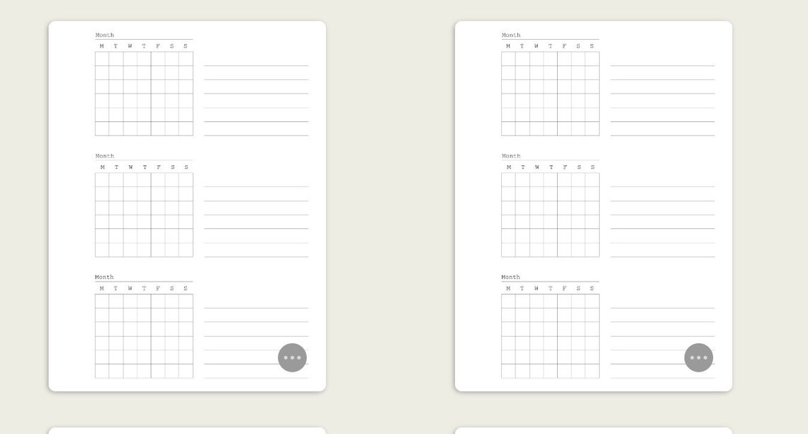 Undated Weekly Planner - Etsy