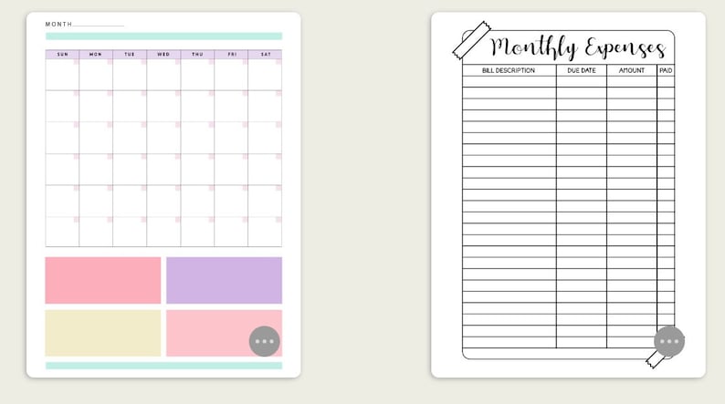 Undated Weekly Planner - Etsy