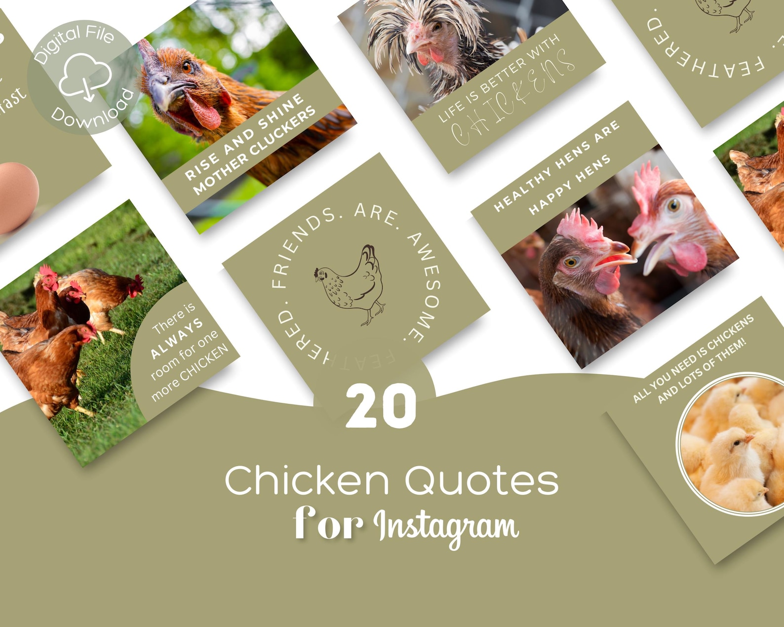 20 CHICKEN POSTS QUOTES Instagram | Inspirational Social Media Quotes ...