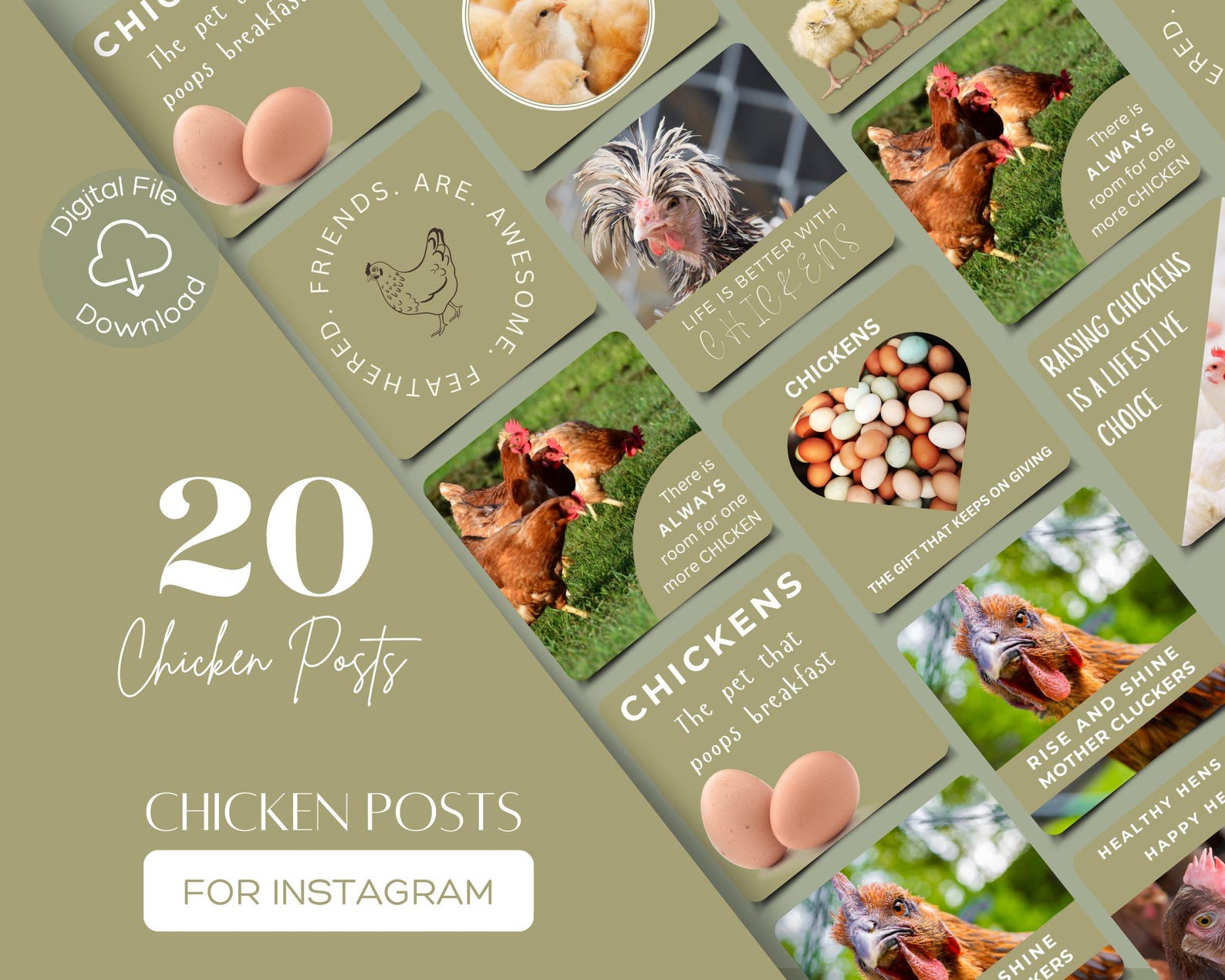 20 CHICKEN POSTS QUOTES Instagram | Inspirational Social Media Quotes ...