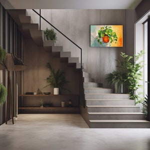 Hanging Pothos Wall Art, Golden Pothos Canvas, Plant Lover Gift, House ...