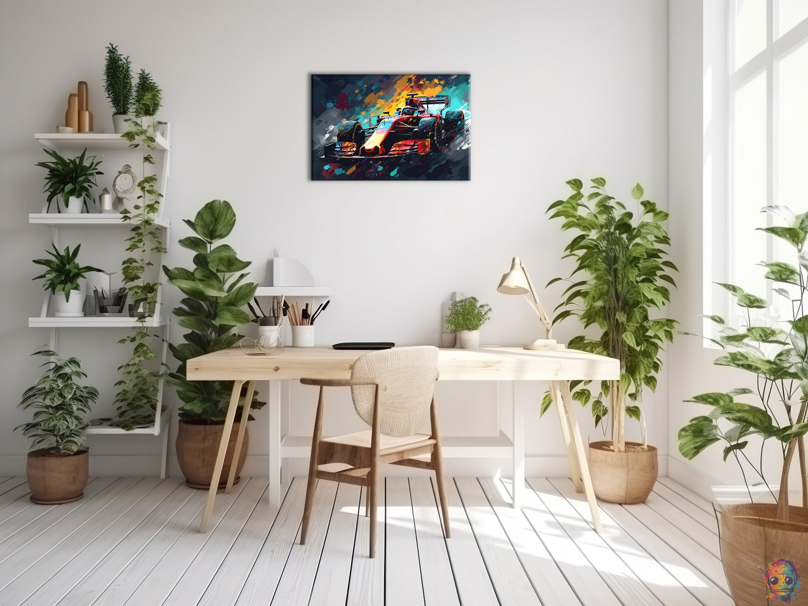 Formula 1 Wall Art, Racing Car Canvas, Modern Wall Decor, Ready to Hang ...