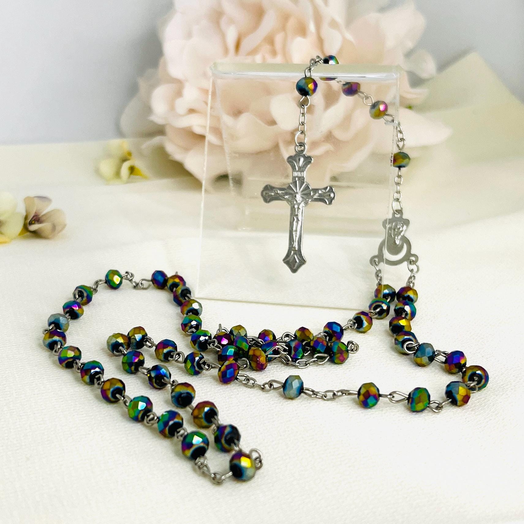 Rosary Beads, Rosary, Confirmation, Religious Gift, Religious Jewellery ...