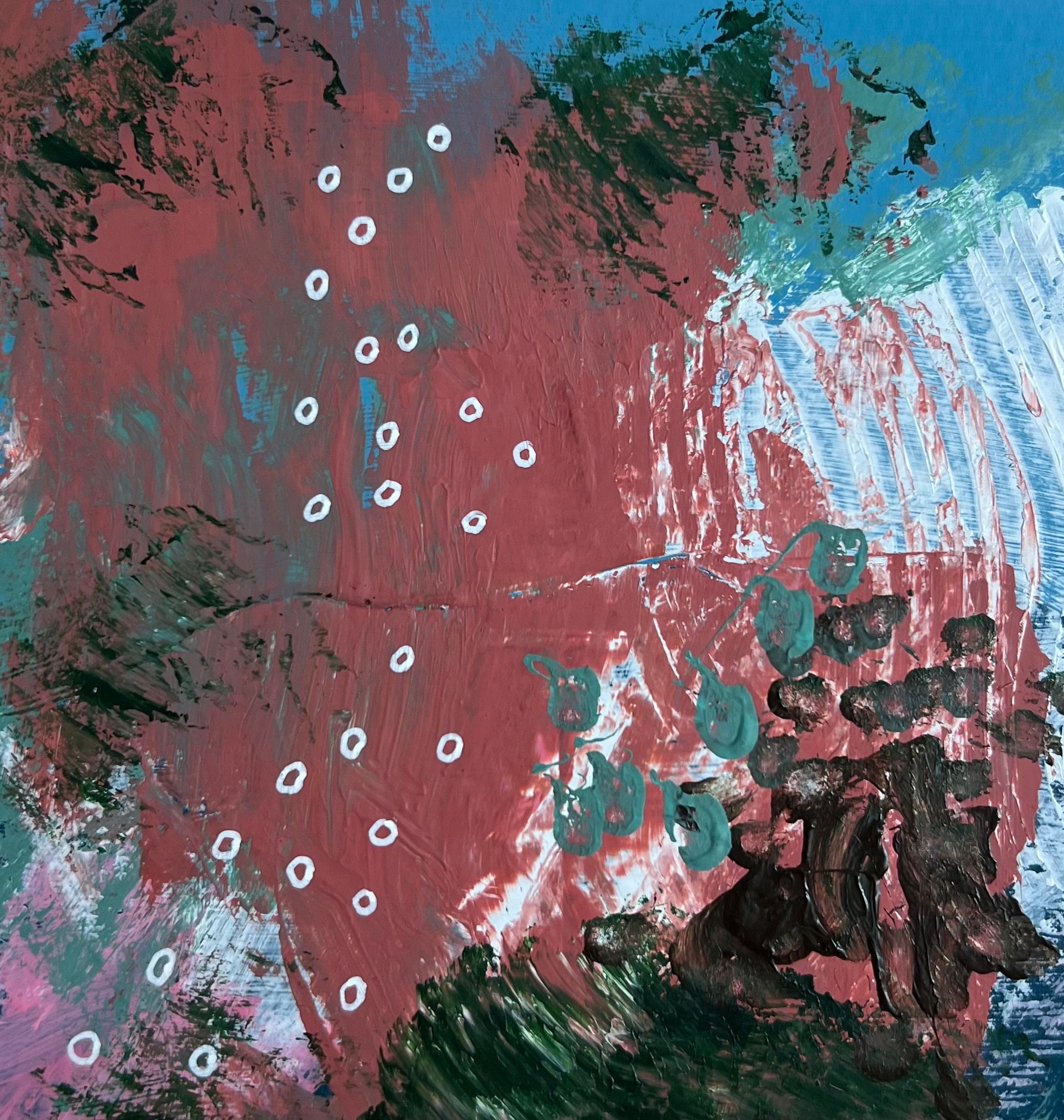 Chinook 5 Mini Abstract Art Abstract Acrylic Painting Small - Etsy