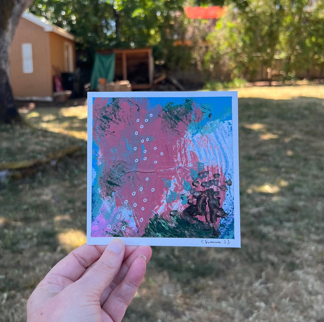 Chinook 5 Mini Abstract Art Abstract Acrylic Painting Small - Etsy